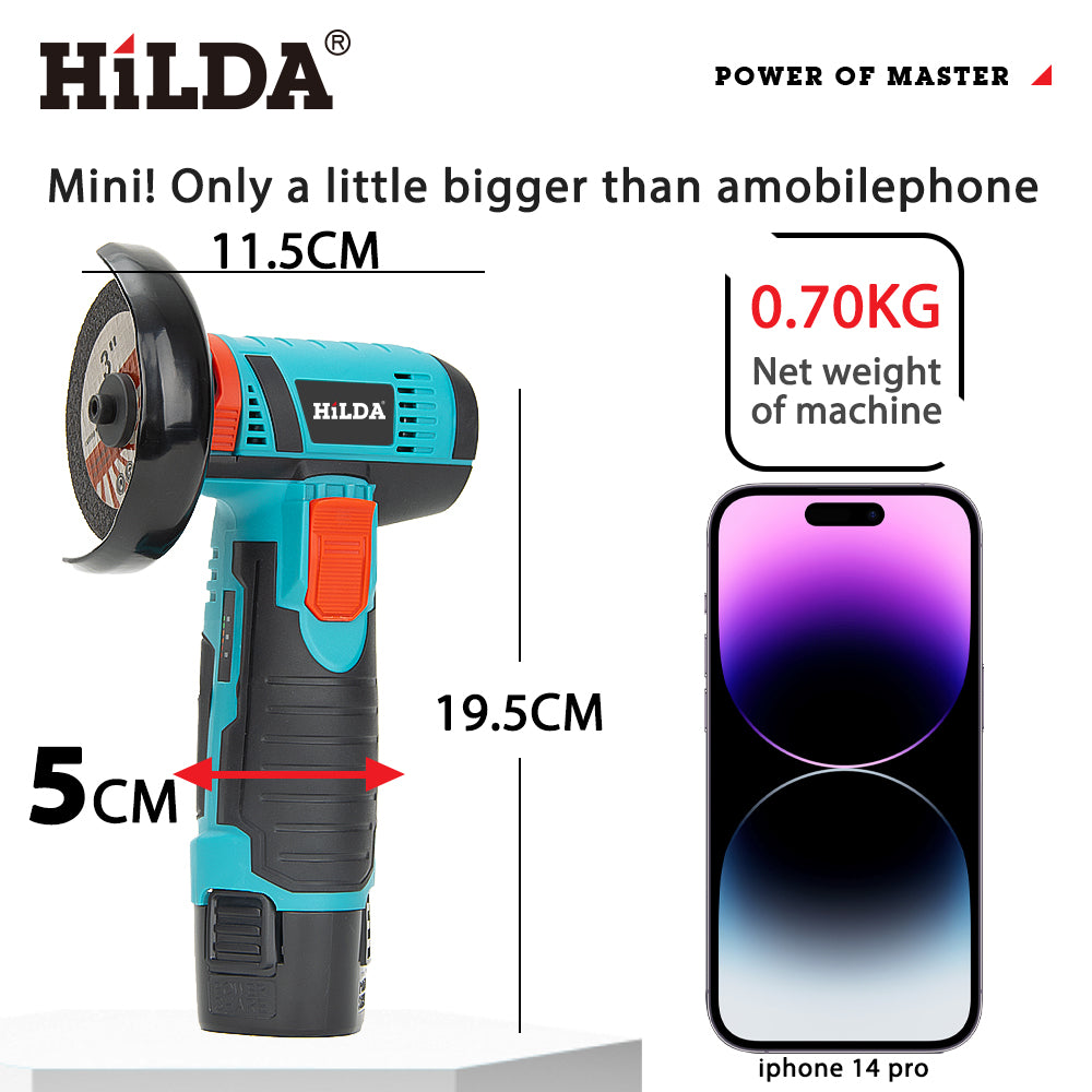 12V 3" Mini Rechargeable Angle Grinder – Infinity Charge