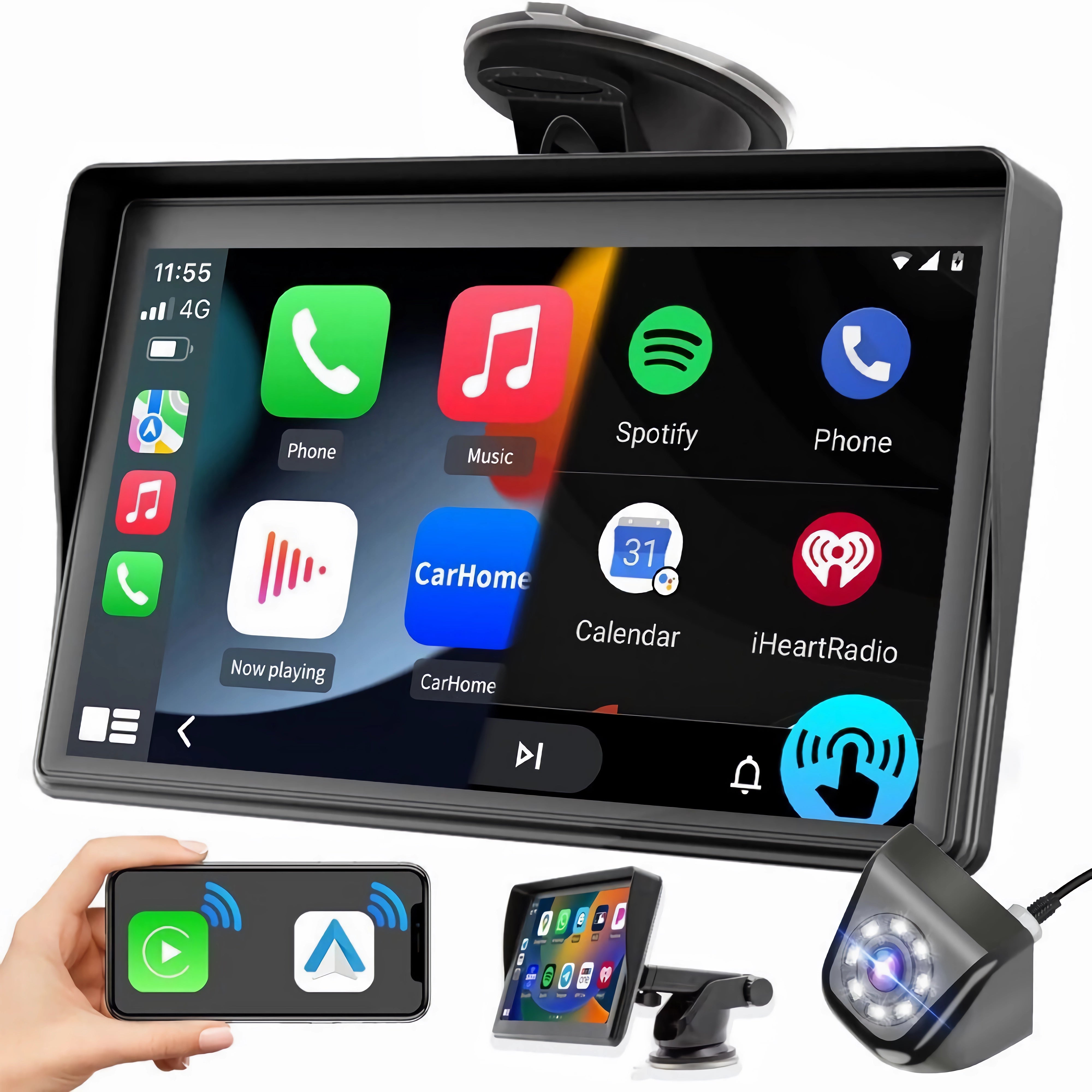 7" Portable Car Head Unit + FREE Reverse Camera – Infinity Charge